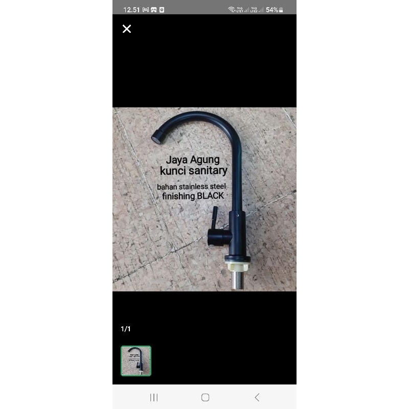 Jual Kran Angsa Meja Stainless Hitam Kran Air Sink Cuci Piring Black ...