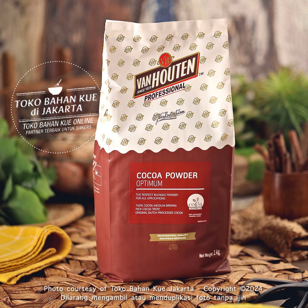 Jual Van Houten Cocoa Powder Optimum 1kg ASLI Coklat Bubuk Premium ...