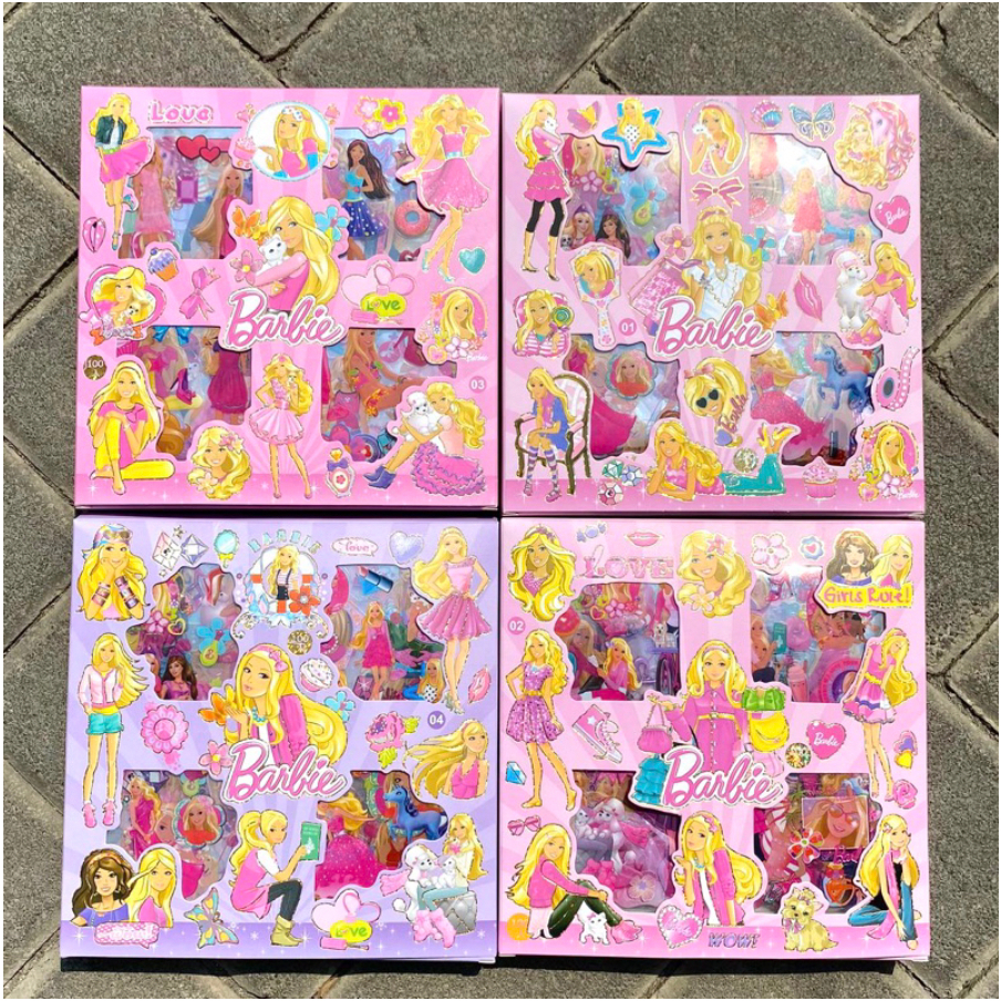 Jual Sticker Barbie Box Barbi Momo isi 100 Pcs Aesthetic Waterproof ...