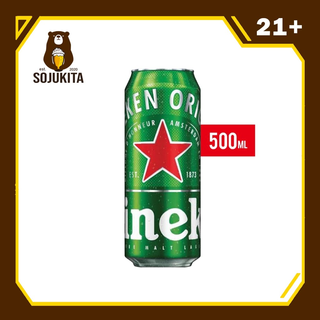 Jual Bir Heineken Beer Can kaleng 500ml | Shopee Indonesia