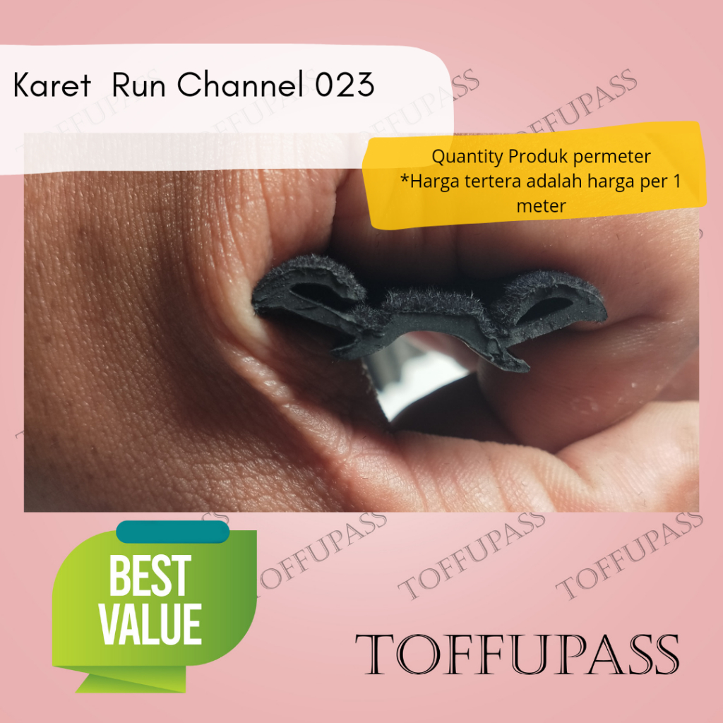 Jual KARET RUN CHANEL PINTU MOBIL UNIVERSAL KARET JEPIT KACA PINTU ...