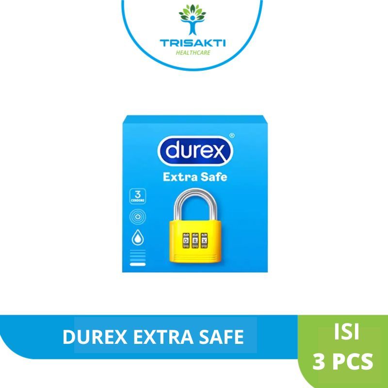 Jual Durex Extra Safe 3s - Kondom Tebal Lebih Aman Pria | Shopee Indonesia