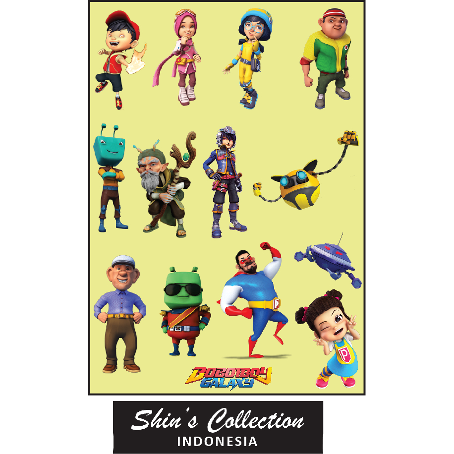 Jual Sticker stiker murah antiair transparan Boboiboy 1 pc | Shopee ...