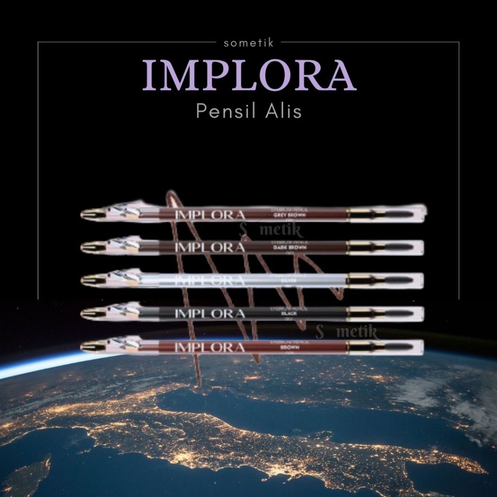 Jual IMPLORA PENSIL ALIS / IMPLORA EYEBROW 3in1 | Shopee Indonesia