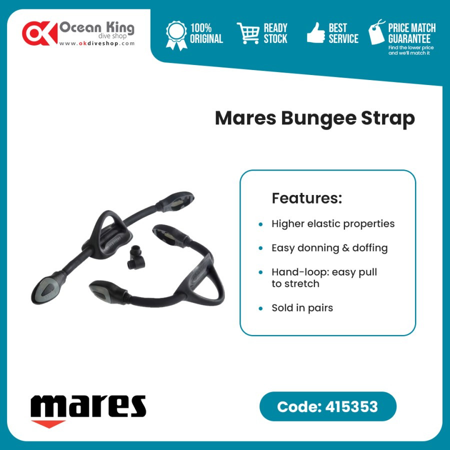 Jual FIN STRAP MARES BUNGEE ( PAIR ) | Shopee Indonesia