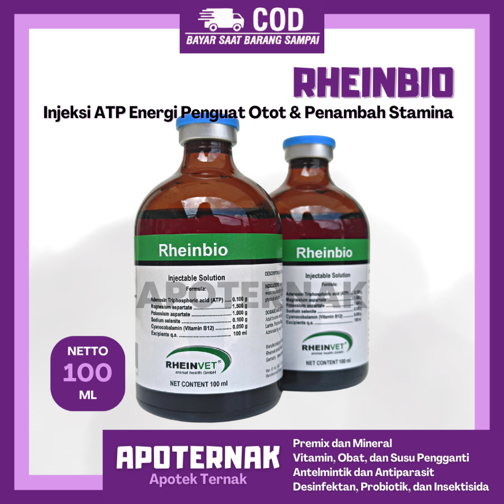 Jual RHEINBIO Injeksi ATP Energi | Obat Penguat Otot dan Penambah ...