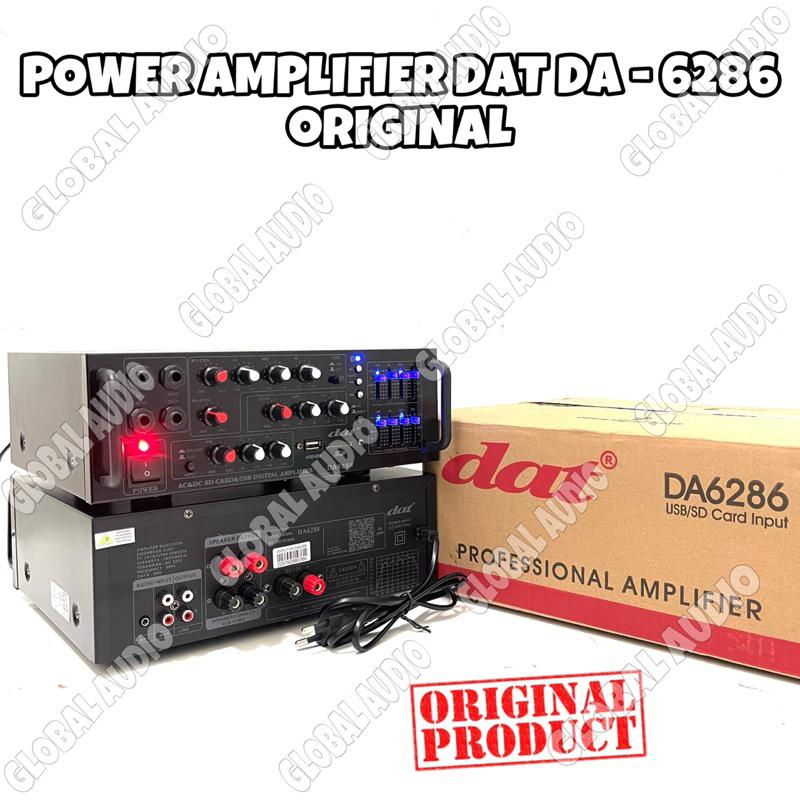 Jual Power Amplifier Karaoke Dat Da 6286 Original Amplifier Dat Da6286 ...