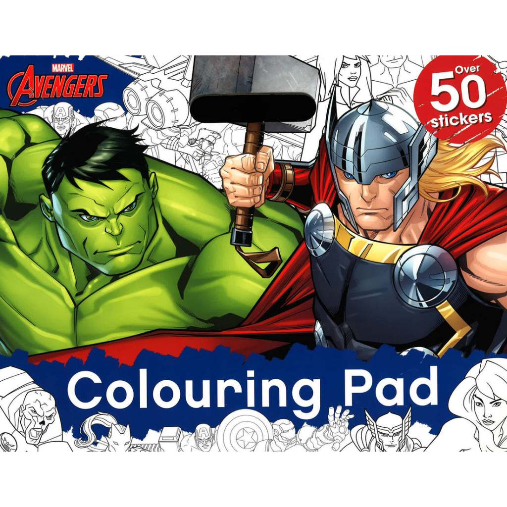 Jual Marvel Avengers Colouring Pad Buku Mewarnai Anak | Shopee Indonesia