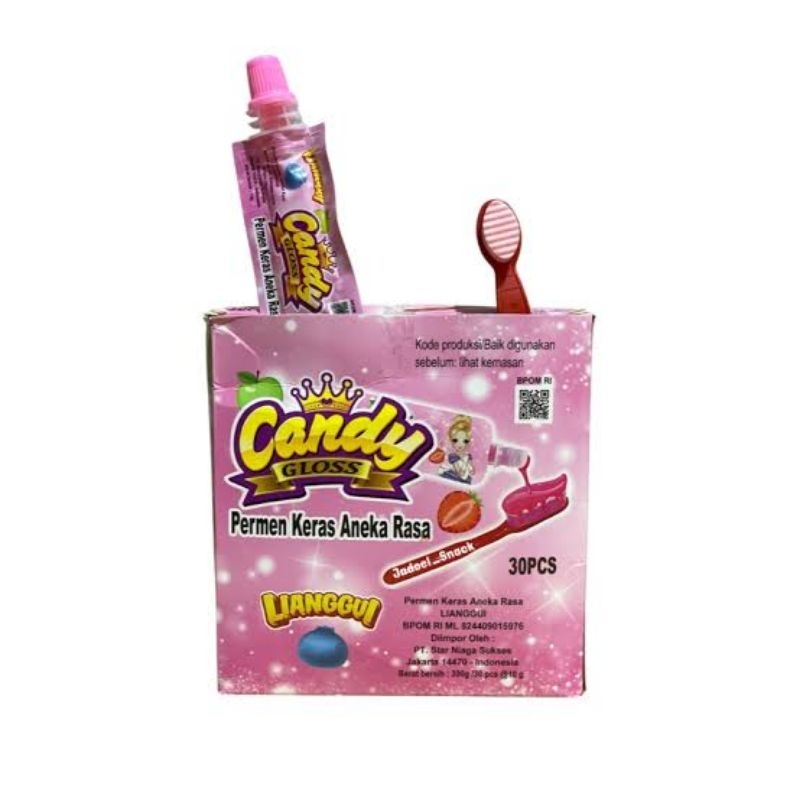 Jual Permen keras sikat gigi permen keras candy gloss | Shopee Indonesia