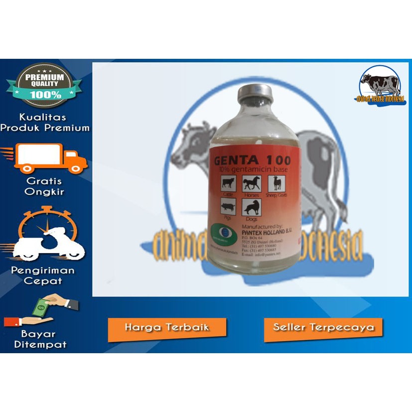 Jual Genta 100 Pantex holland - Gentamycin 100ml - Gentamicin base ...