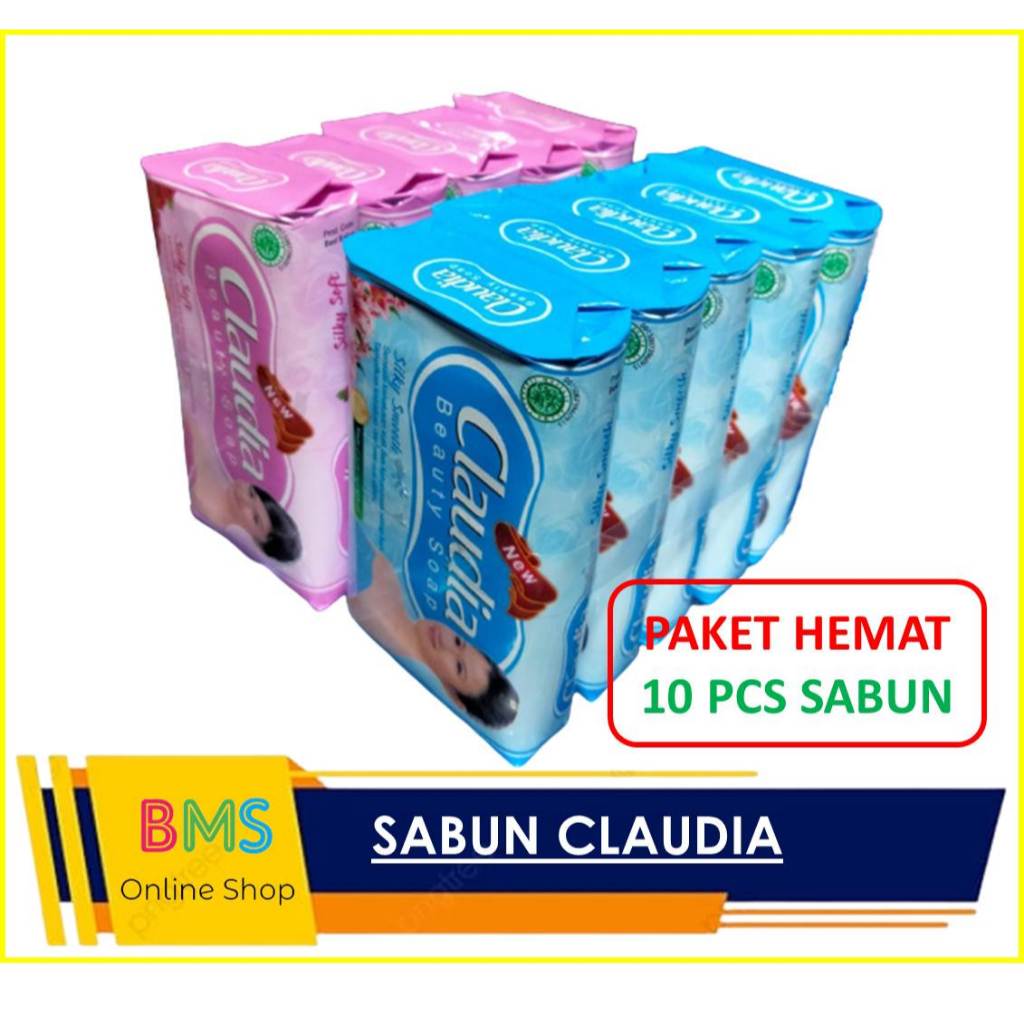 Jual PAKET HEMAT 10 SABUN CLAUDIA BODYWASH SABUN BATANG 60 GR ANTI ...