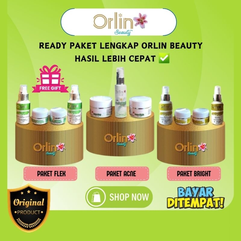 Jual ORLIN BEAUTY SKINCARE ORIGINAL BPOM / PAKET ORLIN WHITENING ...