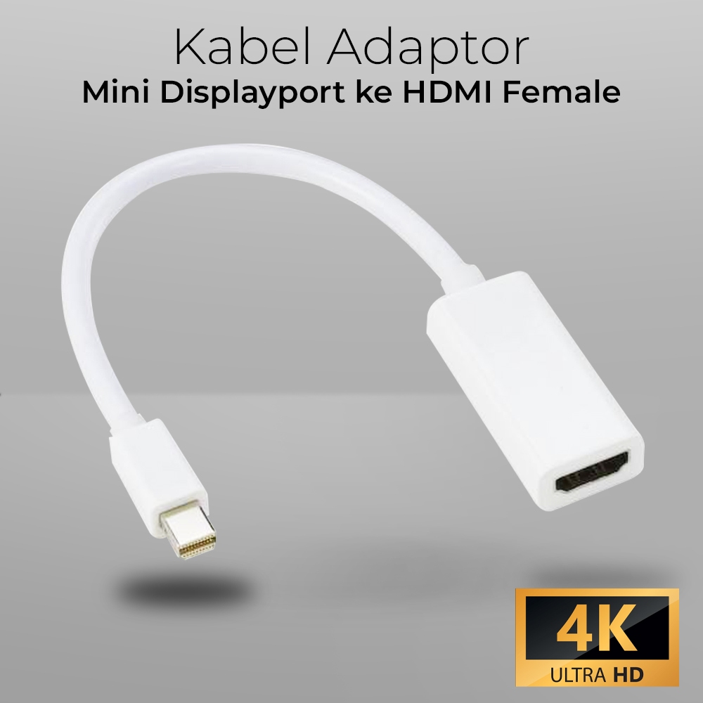 Jual Kabel Adaptor Mini Colokan Displayport ke HDMI Female | Shopee ...