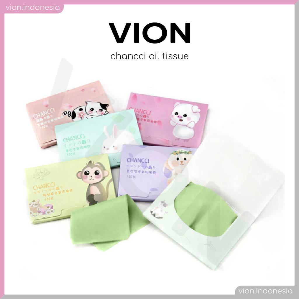 Jual VION CHANCCI 100 Pcs/Set Kertas Tissue Wajah Penyerap Minyak 100 ...