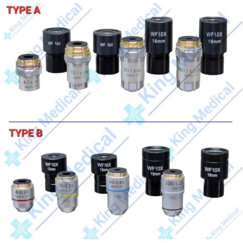 Jual Lensa Microscope Mikroskop XSZ 107BN Set 8 (4 Okuler + 4 Objektif ...