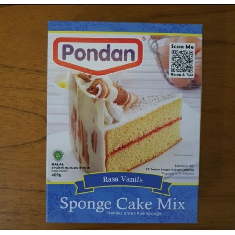 Jual Pondan Sponge Cake rasa Vanilla 400 Gr | Shopee Indonesia
