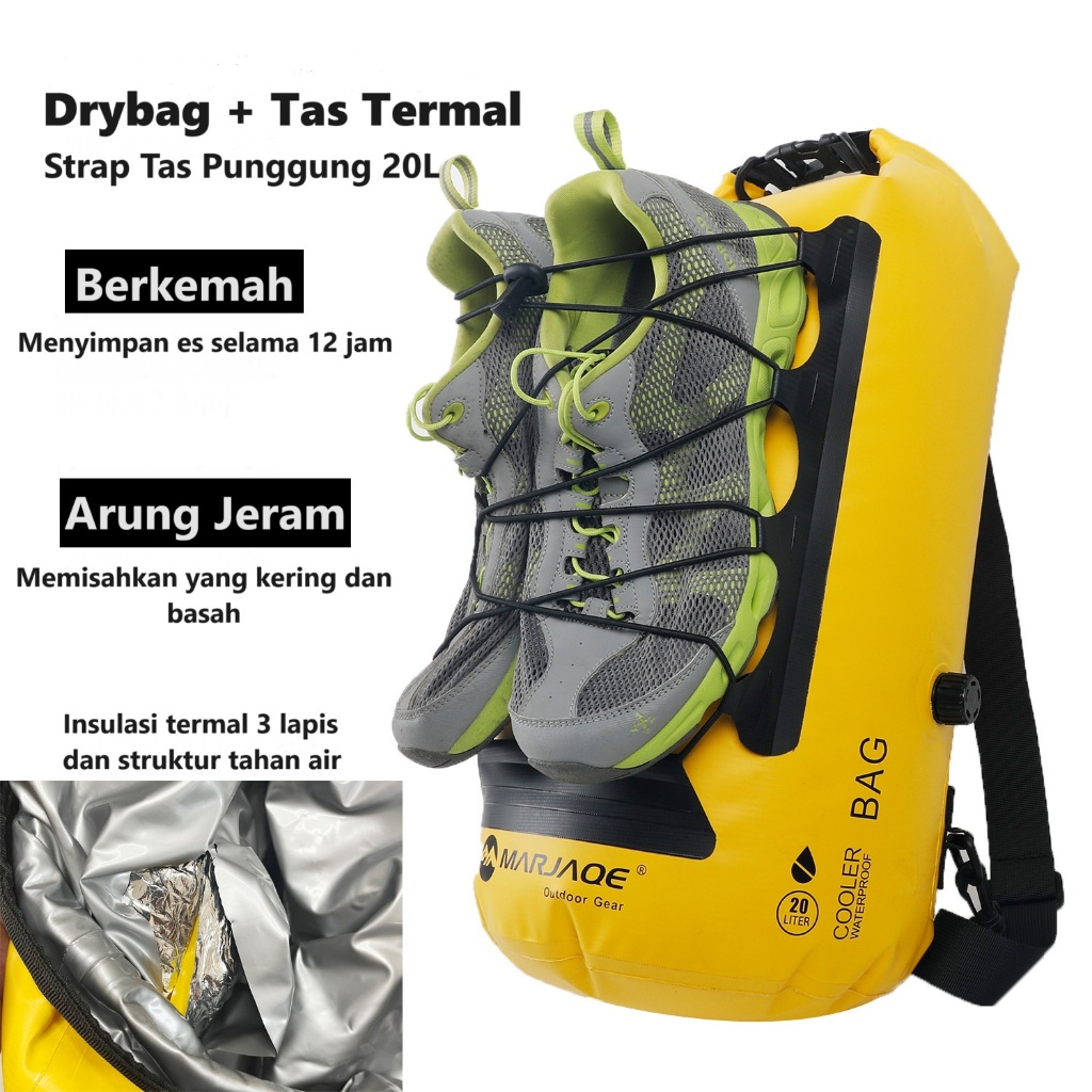 Jual Drybag 20 Liter & Cooler Bag Marjaqe Tas Anti Air & Tas Pendingin | Shopee Indonesia