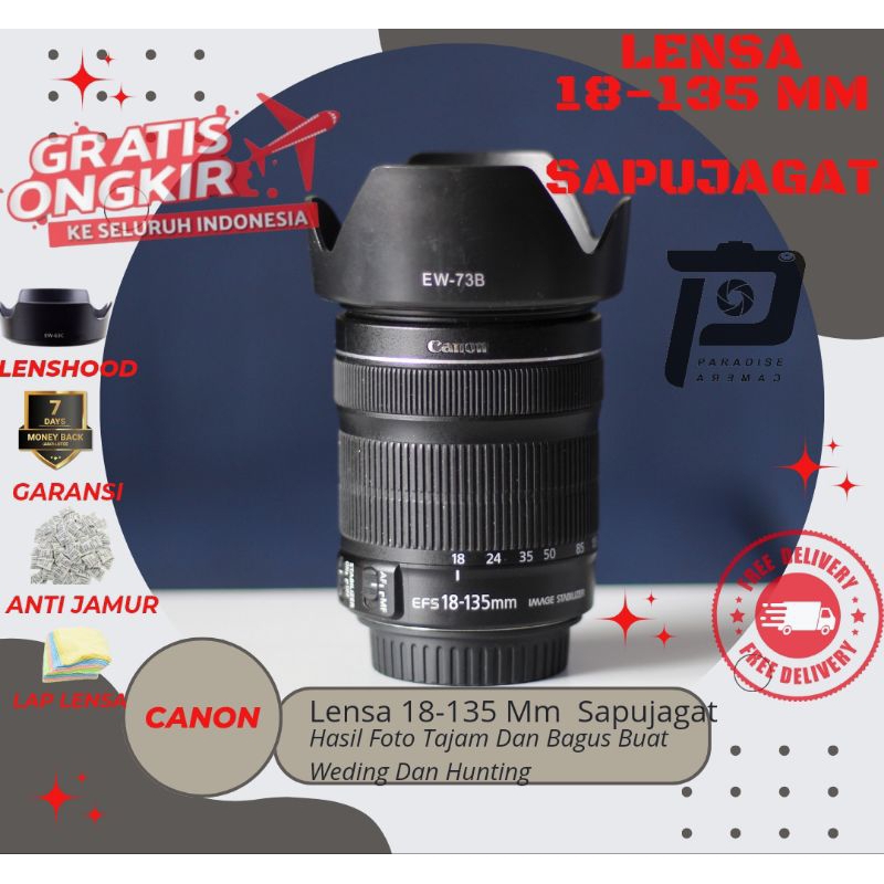 Jual Lensa Sapujagat 18-135 Mm For Canon Mulus + Anti Jamur + LapLens ...