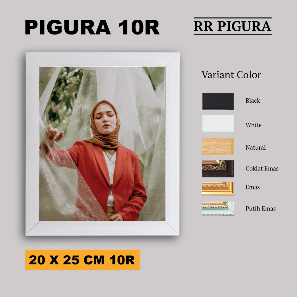 Jual RR23 - Pigura Bingkai Foto 10R Terdapat Kaca (20x25 cm) - Pigura ...