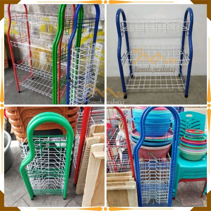 Jual Rak Piring Susun 3 4 Dragon Kuat Dan Kokoh Anti Karat / Rak Piring ...