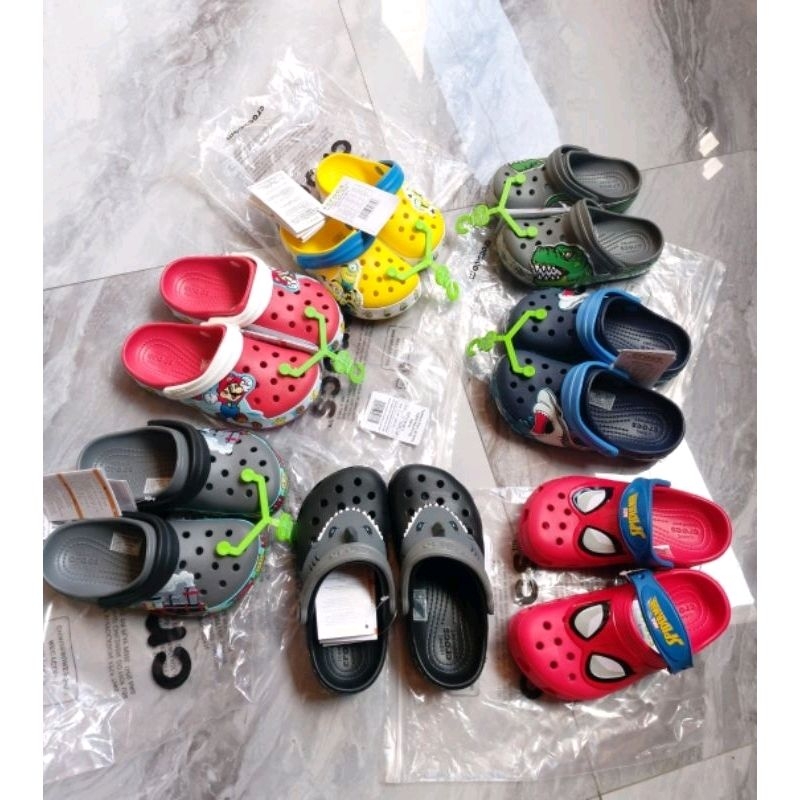 Jual Sandal Anak /Crocs anak new minions / kereta train / excavator ...