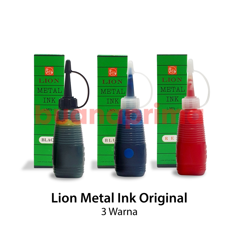 Jual Lion Metal Ink Tinta Numbering Machine Merah Hitam Biru | Shopee ...