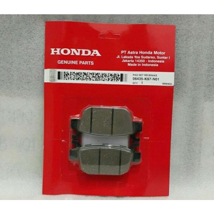 Jual Pad Set RR Brake - PCX 150 K97 & PCX Hybrid - 06435K97N01 | Shopee ...