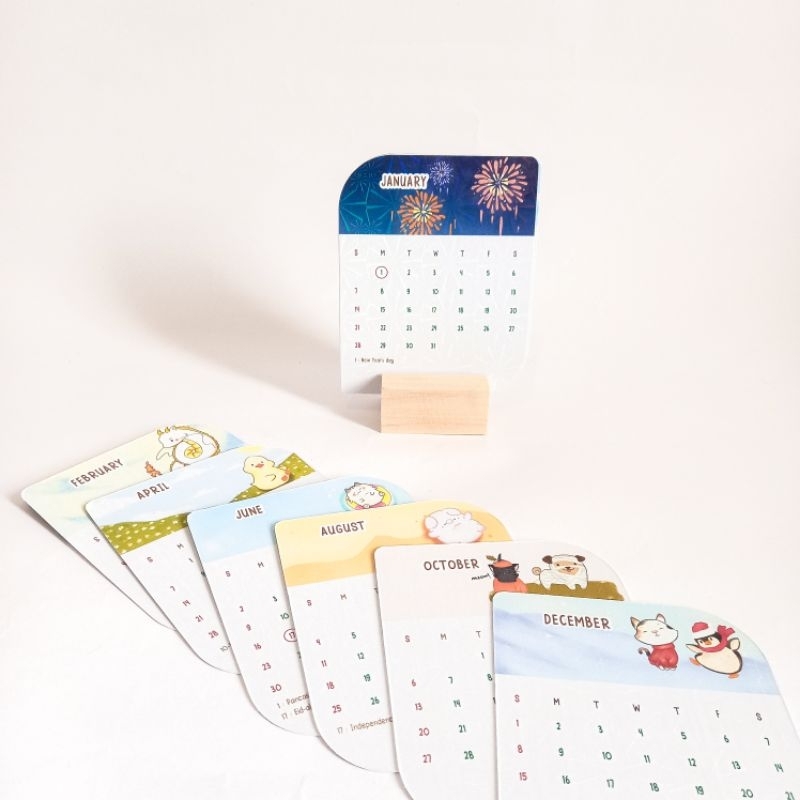 Jual Kalender Meja - Mini Desk Calender - Kalender 2024 / Calendar ...