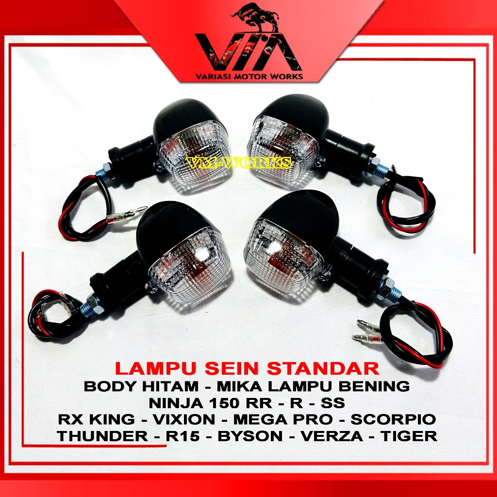 Jual Lampu Sein Standar Depan Belakang Ninja 150 RR R SS Vixion RX King ...