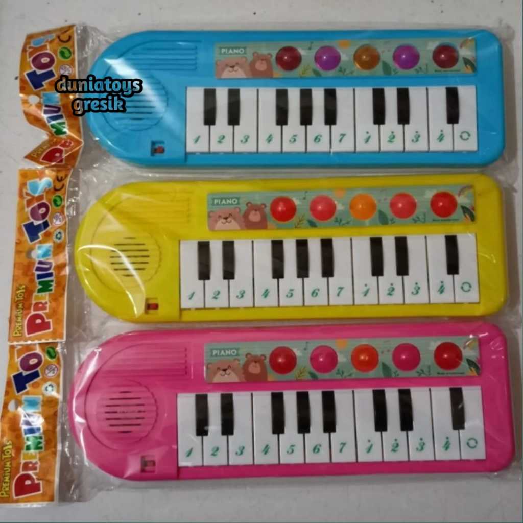 Jual Mainan Anak Alat Musik Piano PR 17621 Menggunakan Baterai Organ ...