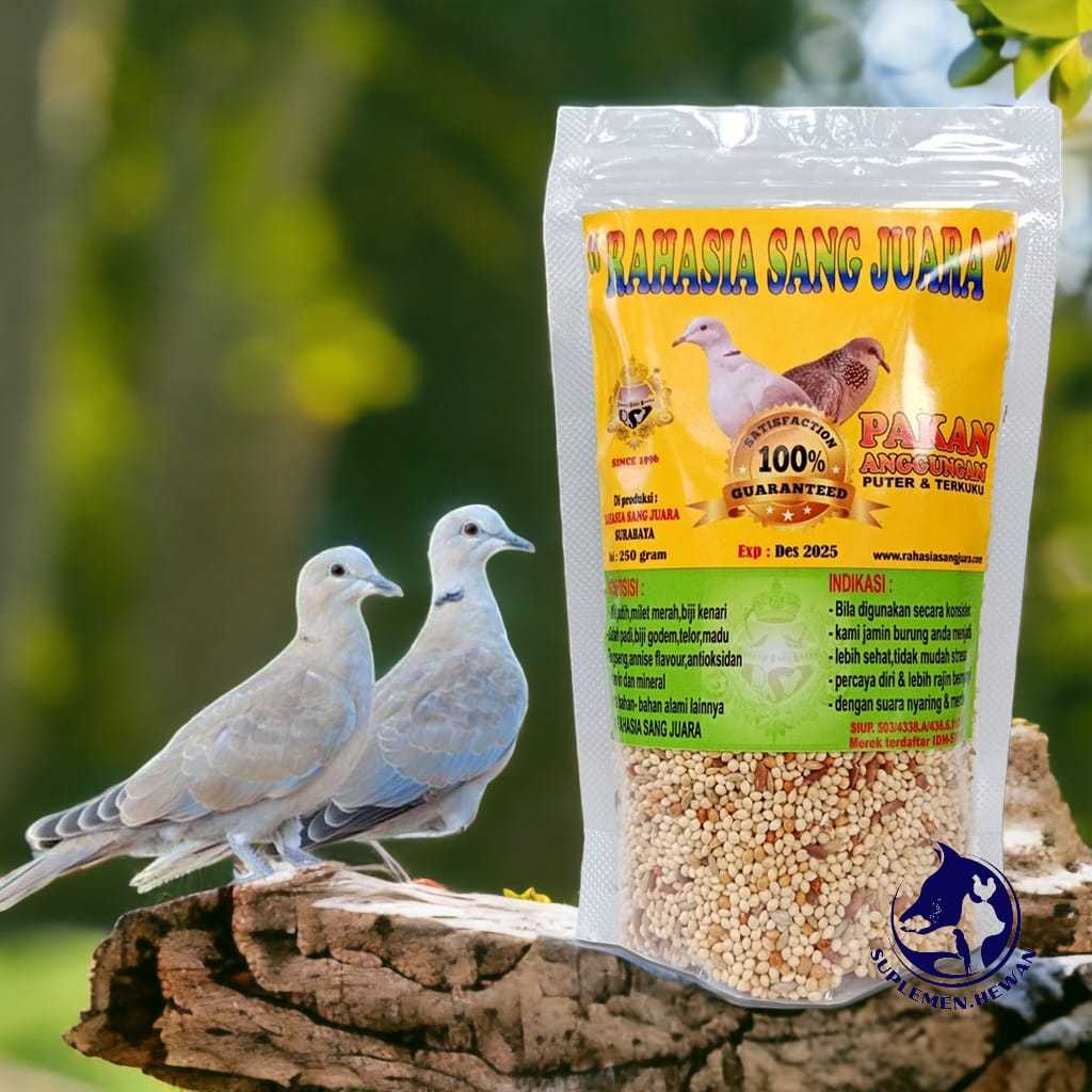 Jual PAKAN Burung Anggungan PUTER Dan TEKUKUR 250GR | Shopee Indonesia