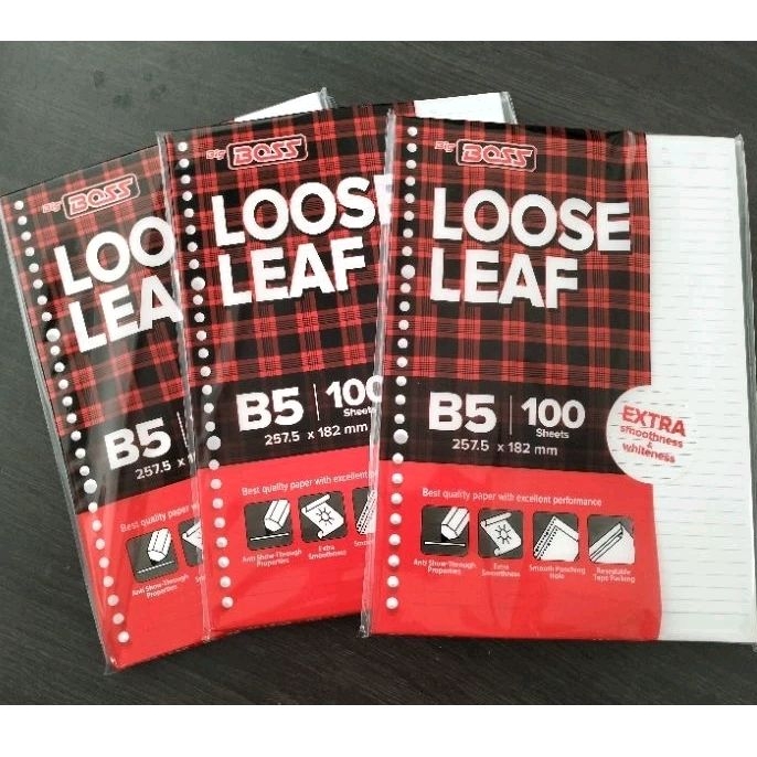 Jual Loose Leaf A5 B5 @100Sheets Big Boss | Shopee Indonesia