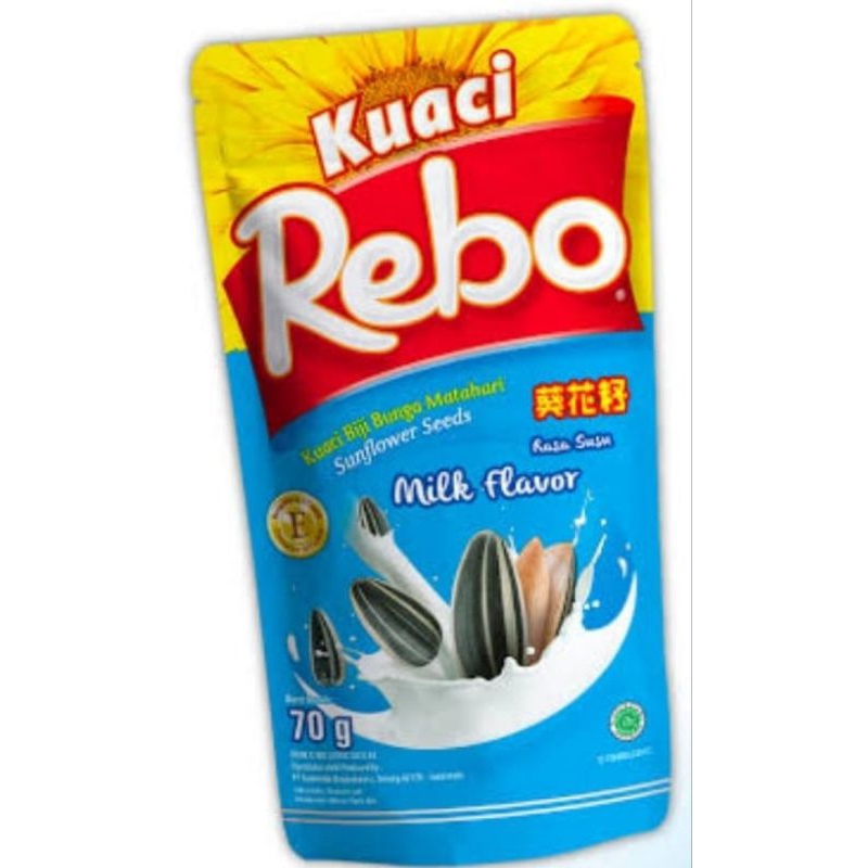 Jual Kuaci Rebo Milk 70 gr | Shopee Indonesia