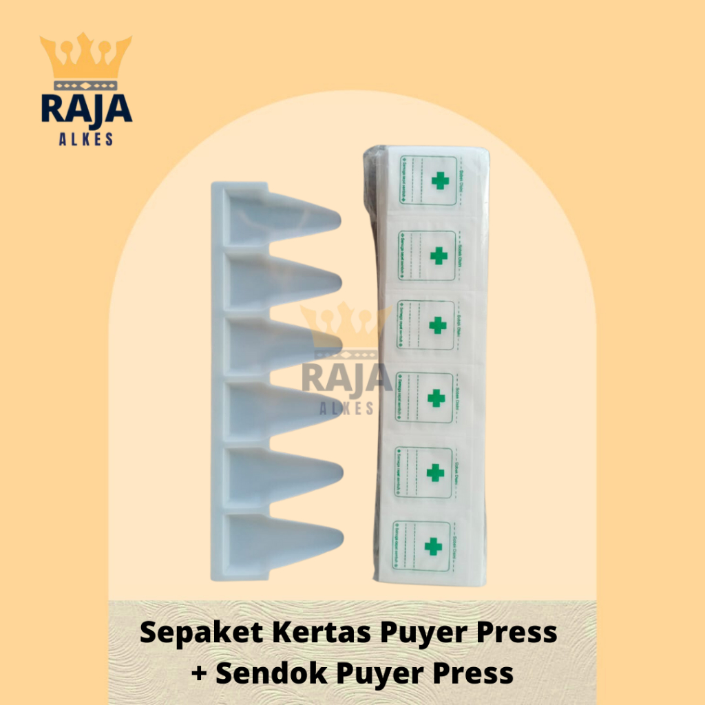 Jual Sepaket Kertas Puyer Press Per 100 Lembar + Sendok Puyer Press ...