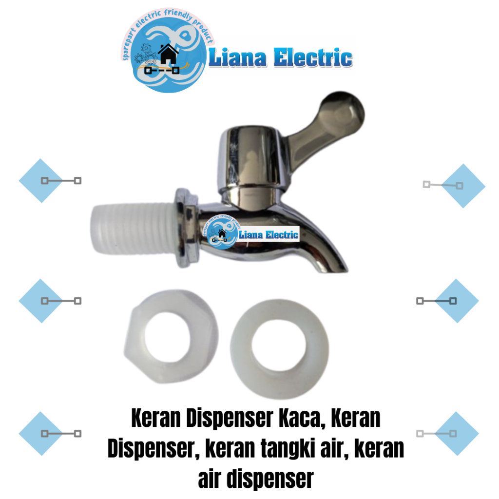 Jual Kran Dispenser Kaca Engkol / Kran Air Dispenser Kaca KANLO 5L ...