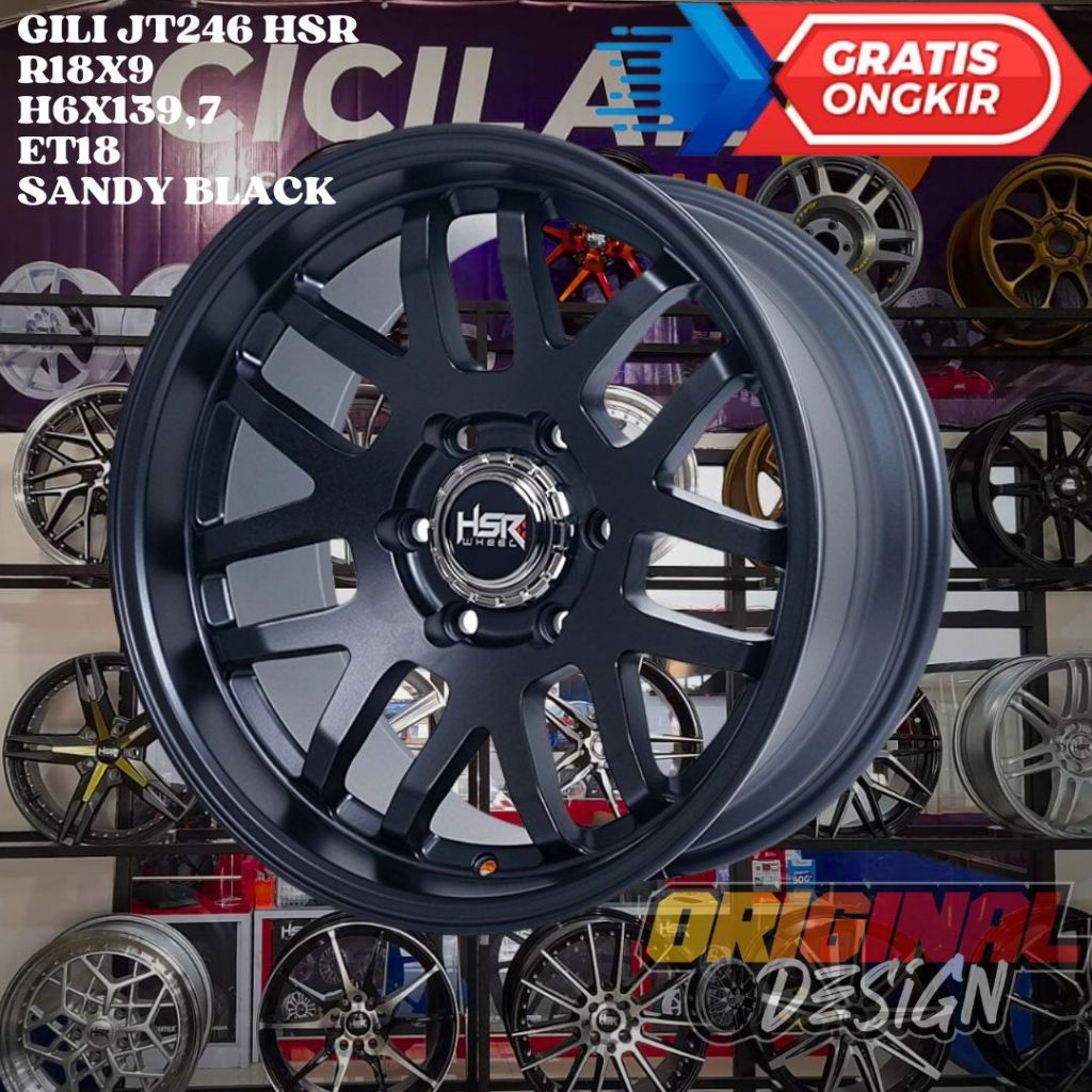 Jual Velg Mobil Ring 18 HSR GILI R18 Cocok Untuk Fortuner Hilux Dc Strada Triton | Shopee Indonesia