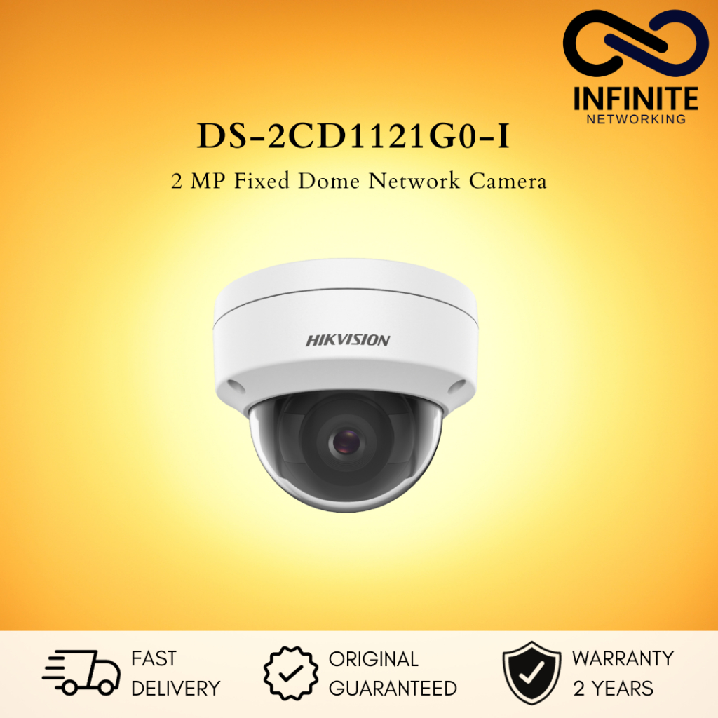 Jual DS-2CD1121G0-I HIKVISION IP CAMERA 2MP FIXED DOME CAMERA | Shopee ...