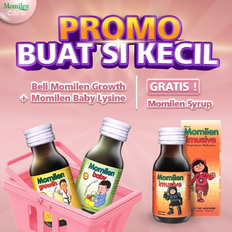 Jual PROMO BUAT Si Kecil/ Momilen Growth + Momilen Baby Lysine ...