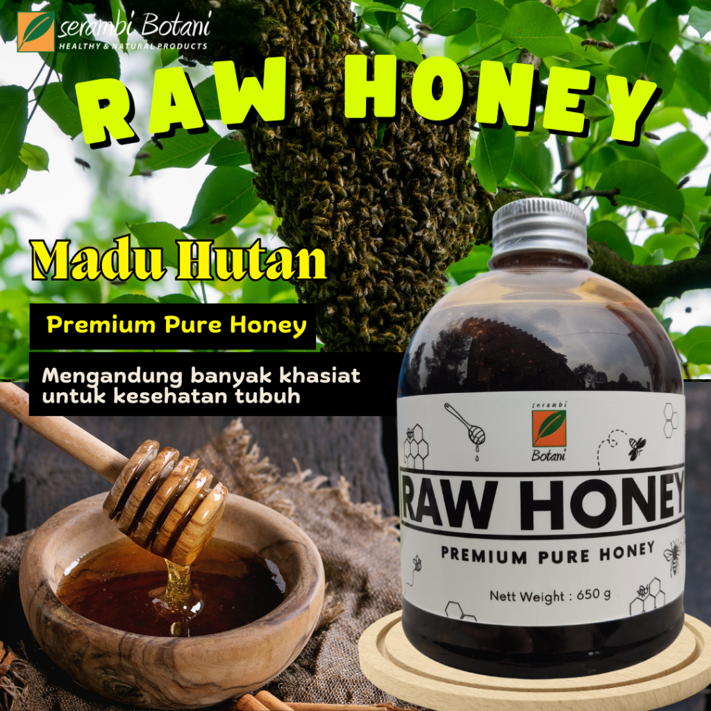 Jual Madu Hutan Murni Asli Raw Honey Premium 650 gr | Shopee Indonesia