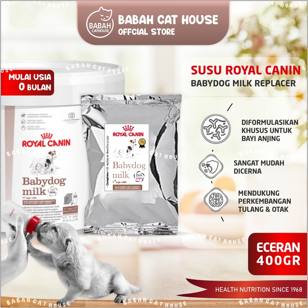 Jual Royal Canin BABYDOG MILK 400gr Susu Untuk Bayi Anak ANJING Puppy Dog Baby Rc Anakan Baru ...