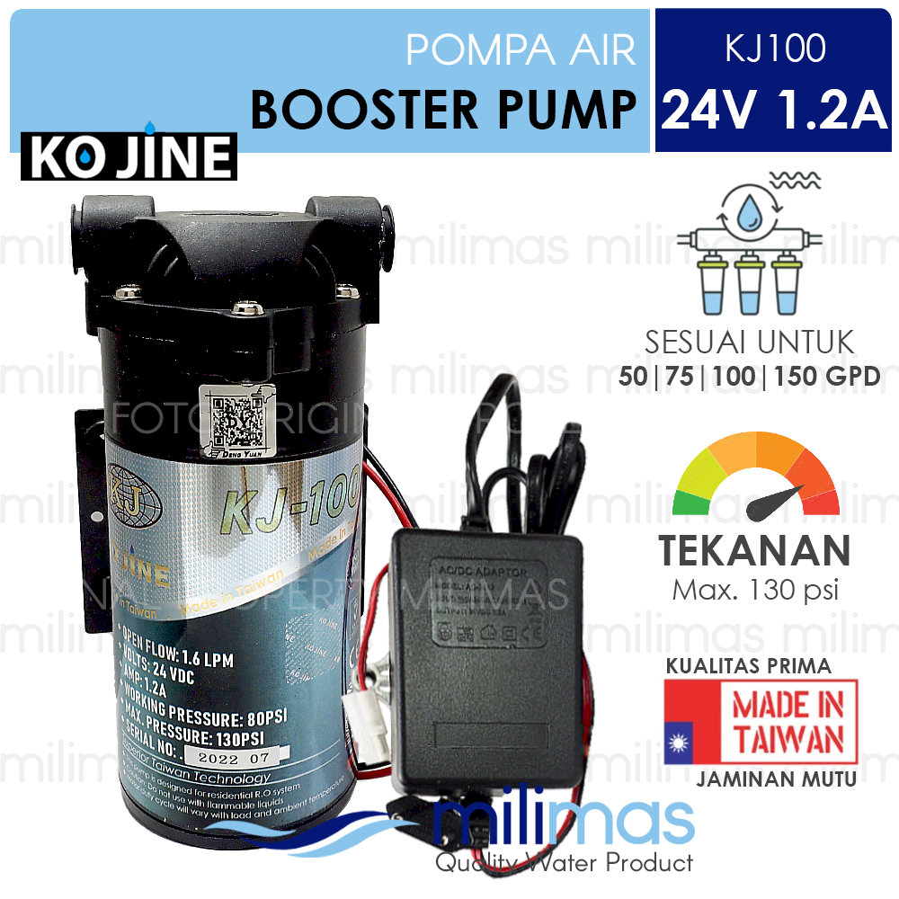 Jual KOJINE KJ100 Booster Pump 24V 1.2A SET - Mesin Pompa Reverse ...