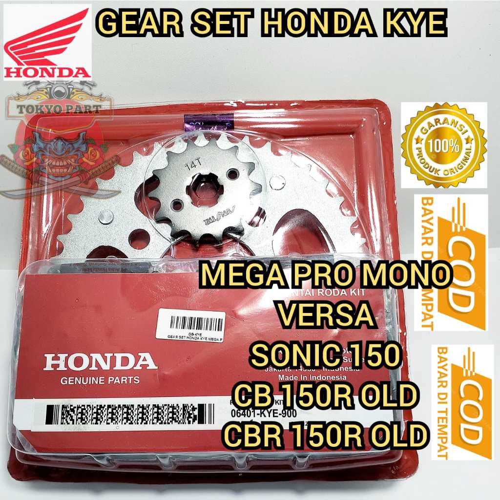 Jual GEAR SET + RANTAI HONDA KYE KUALITAS ORIGINAL HONDA PRESISI SANGAT ...