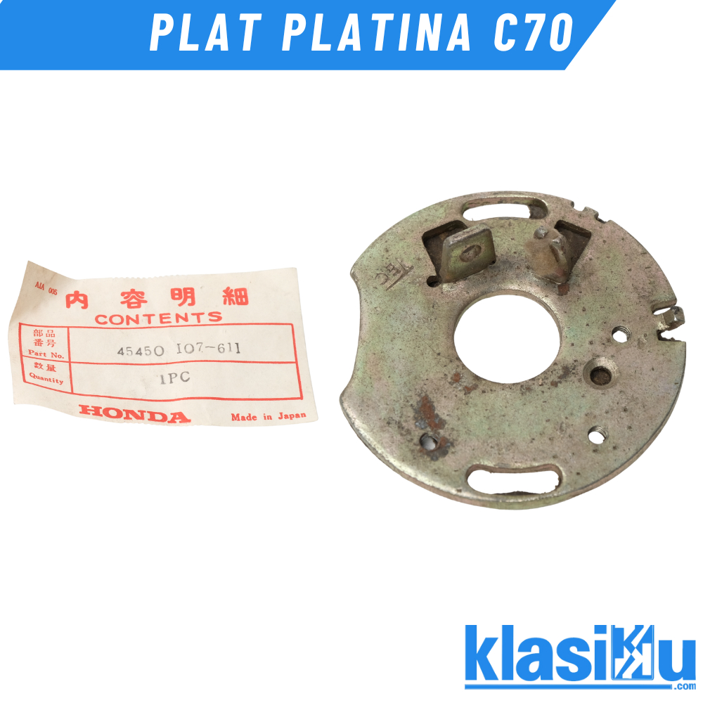 Jual Plat Rumah Platina Piringan Dudukan Besi Platina Honda C70 C 70 Japan Quality | Shopee ...