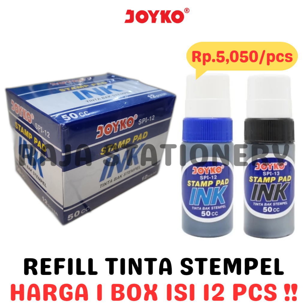 Jual JOYKO STAMP PAD INK REFILL ISI ULANG TINTA STEMPEL JOYKO BOX ...
