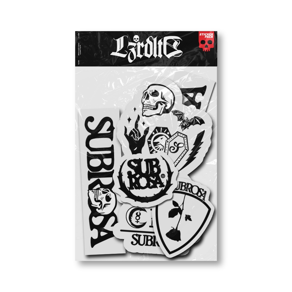 Jual (SUB001) Sticker Pack Transparan SUBROSA/ Stiker Sepeda BMX ...