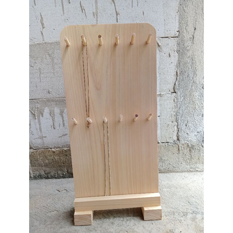 Jual displaykalung kayu display kalung | Shopee Indonesia