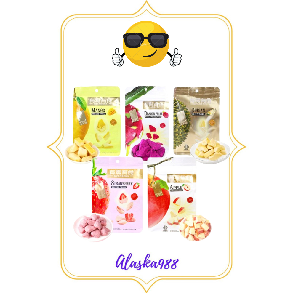 Jual Ursnacks Freeze Dried Fruits / ur snack Buah Kering / TYL Dried fruits / Buah Beku kering ...