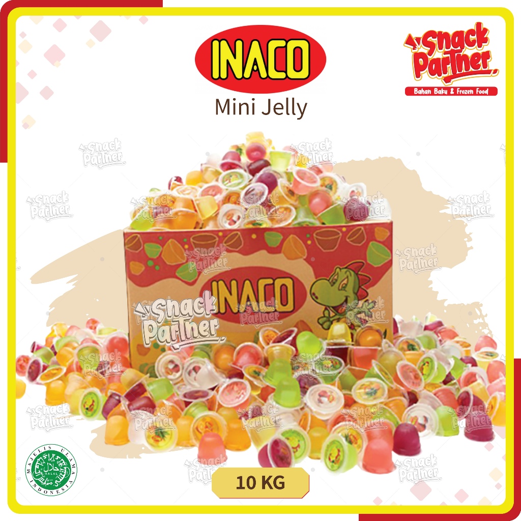 Jual INACO Mini Fruit Jelly Juice FULL 10 KG / 1 DUS - Jeli Agar Buah ...