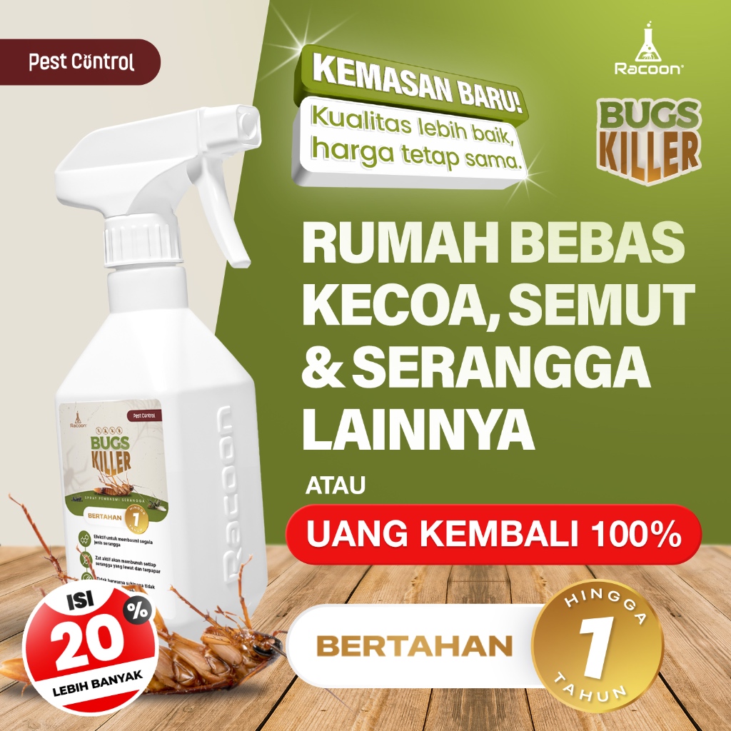 Jual RACOON Bugs Killer Spray Anti Kecoa, Semut & Serangga 300ML | Shopee Indonesia