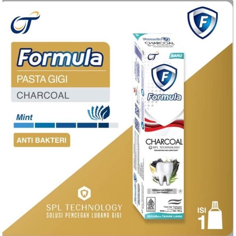 Jual Pasta Gigi FORMULA Nano Charcoal 160g | Shopee Indonesia